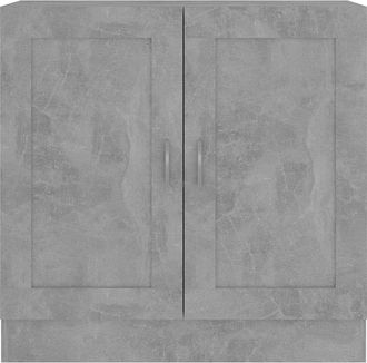 Generic B&uuml;cherschrank mit 2 T&uuml;ren, Moderner Aufbewahrungsschrank aus Holzwerkstoff, Freistehendes B&uuml;cherregal f&uuml;r Wohnzimmer, Heimb&uuml;ro und Arbeitszimmer (Beto