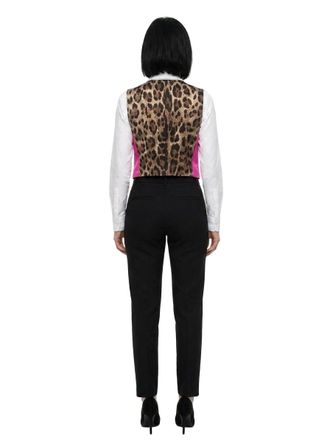 Dolce & Gabbana Tailored Polyamide Vest - Pink