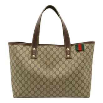 Gucci Pre-owned Sac cabas en toile enduite GG Supreme - Femme - Pre-owned - Beige - Taille: ONE Size