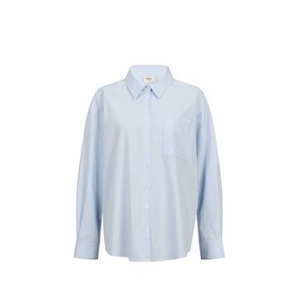 Artlove Chemise droite en coton m&eacute;lang&eacute;