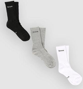 Blue Tomato Logo 3-Pack Socks white