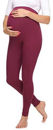 Merry Style Legging Long Grossesse Maternité Tenue Sport Femme MS10-297 (Bordeaux, 3XL)