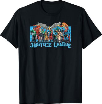 DC Comics Justice League League Lineup T Shirt T-Shirt
