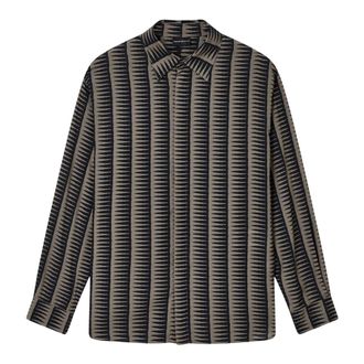 Emporio Armani Leichtes Hemd mit Grafikprint - - Shirts - Herren - Braun - L