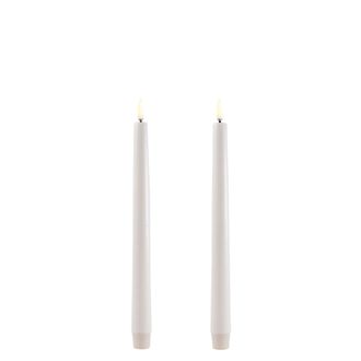 Uyuni Candles Lighting LED Stabkerzen Taper 2er Set 2 x 25cm - Vanille - Flammenlos