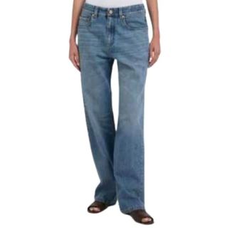 Brunello Cucinelli Femme, Jeans, Bleu, Taille: 46 FR Pantalon ample contemporain