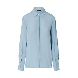 Liu Jo Crepe de Chine Hemd - - Blouses & Shirts - Damen - Blau - L