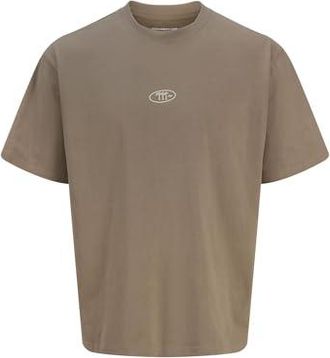 Jack & Jones Jcoretreat T-Shirt &agrave; col Rond pour Homme, Desert Taupe, M