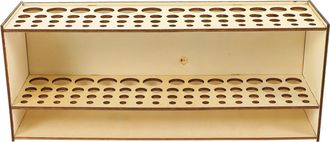 Supvox Holz Pinselst&auml;nder und Marker Organizer mit Farbigen Schlitzen Freistehend f&uuml;r Schreibtisch und Atelier Aufbewahrung von Pinseln und Stiften