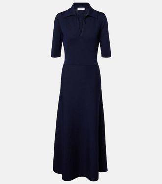 Gabriela Hearst Robe longue en laine, soie et cachemire