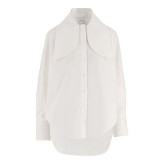 Patou Geknotete Bluse aus Baumwollpopeline - - Blouses & Shirts - Damen - Wei&szlig; - M