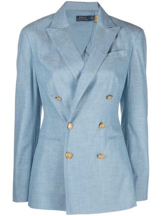Polo Ralph Lauren blazer &agrave; simple boutonnage - Bleu