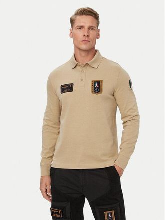 Aeronautica Aeronautica Militare Poloshirt 262PO1941UJ00703 Beige Regular Fit