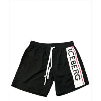 Iceberg Homme, Maillots de bain, Noir, Taille: L Boardshort Medium