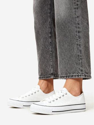 Sprandi Sneakers aus Stoff CEO-YL201402 Wei&szlig;