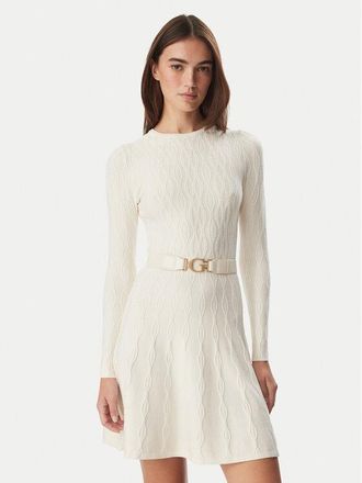 Guess Strickkleid W6BK64 Z1569 Creme Regular Fit