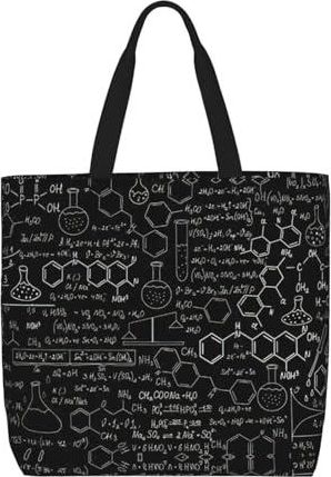 Generic Illustration 3D Abstraite De Chimie Scientifique Sac &Agrave; Bandouli&egrave;re L&eacute;ger Tote Bag Grand Sac Fourre-Tout Pour Quotidienne Plage Shopping