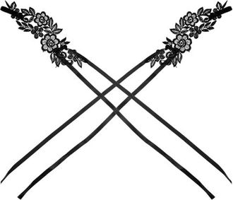 Soimiss Sandales Pieds en Dentelle pour Femmes Sandales Pieds de Mariage Noires Légères et Respirantes pour Mariée pour Plage et Cérémonie