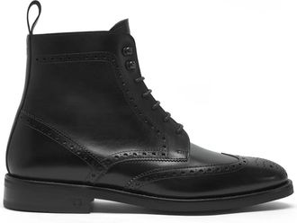 Henry Stevens Stiefel - Schnürboots Winston FBDB2 - Gr. 39,5 (EU) - in Schwarz - für Damen