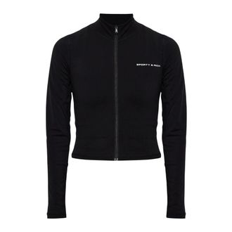 Sporty & Rich Sweatshirt aus der The Essentials-Kollektion - - Sport - Damen - Schwarzk - L