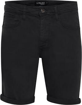 11 Project Loke Herren Jeans Shorts Kurze Denim Hose im 5-Pocket-Look Regular Fit, Noir (194007)., XXL