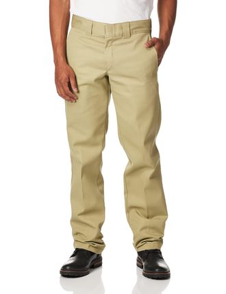 Dickies Herren Slim Straight Work Pants Sporthose, Beige (Khaki), W36/L34