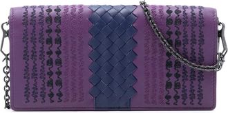 Bottega Veneta Hobo Bags - Nappa Intrecciato Embroidered Continental Wallet o - Gr. unisize - in Orange - f&uuml;r Damen