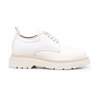 Buttero Femme, Chaussures, Blanc, Taille: 39 EU Chaussures &agrave; lacets en cuir 40mm