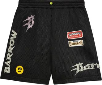 Barrow Barrow, Homme, Shorts, Noir, Taille: S Mesh Bermuda Shorts