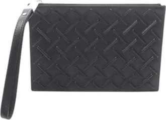 Bottega Veneta Pre-owned Sac bandouli&egrave;re en cuir Intrecciato - Homme - Pre-owned - Noir - Taille: ONE Size