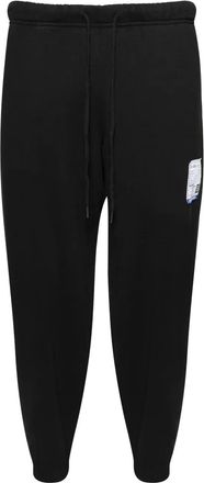 Miharayasuhiro pantalon de jogging à logo appliqué - Noir