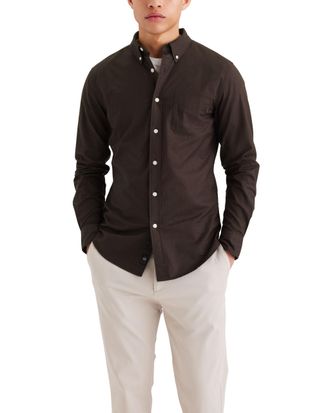 Dockers Stretch Oxford Shirt Slim Mole L