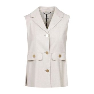 Max Mara Livo Vest - Femme - Vestes - Gris - Taille: 38 FR