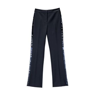 Karl Lagerfeld Femme, Pantalons, Noir, Taille: 38 FR KL Studio Sequin Pants
