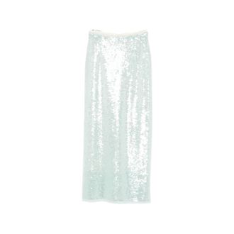 Forte_Forte Femme, Jupes, Vert, Taille: 42 FR Sequined Long Skirt