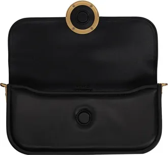Pinko Womens Small Love Bag Black Leather Shoulder