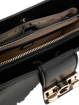 Guess Womens Satchel Black Polyurethane Satchel-bags