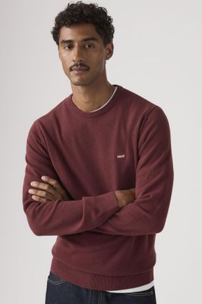 Levi's Lightweight Housemark Sweater - Homme - Rouge / Oxblood Red Pique - 2XL