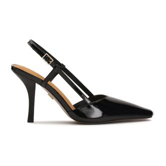 Kazar Lackierte Pumps mit offener Ferse - - Shoes - Damen - Schwarzk - 40 EU