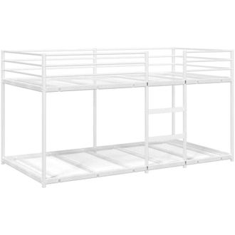 vidaXL Lit superpos&eacute; sans matelas blanc 90x200 cm acier Vidaxl