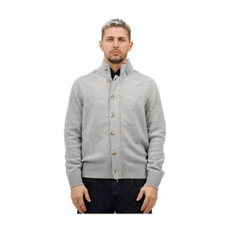 Gran Sasso Rei&szlig;verschluss Knopf Pullover - - Knitwear - Herren - Grau - 4XL