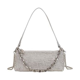 Generic Kexpery Cabas Femme avec Clous Sac de Soir&eacute;e &agrave; Bandouli&egrave;re Cha&icirc;ne Sac &agrave; Main &Eacute;l&eacute;gant pour F&ecirc;te Mariage Prom