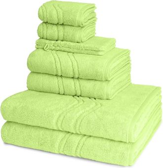 ROSS 8 teiliges Frottier-Set - Cashmere Feeling (2 X Wasch- 2 X G&auml;ste- 2 X Dusch- 2 X Handtuch im Set) - 520 g/m2 - Baumwolle - Walkfrottee - saugstark - w