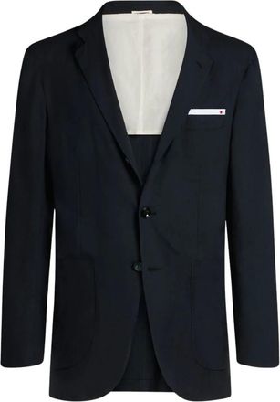 Kiton Homme, Vestes, Bleu, Taille: 4XL Veste crois&eacute;e en cachemire