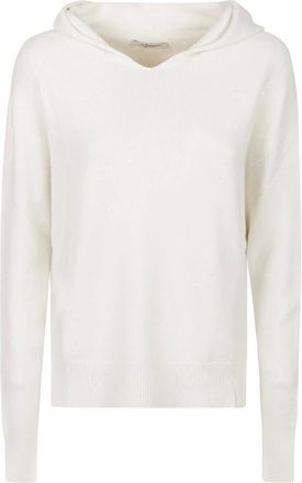 Hinnominate Hinnominate, Femme, Sweatshirts et sweats &agrave; capuche, Blanc, Taille: 38 FR Sweat &agrave; Capuche D&eacute;contract&eacute;