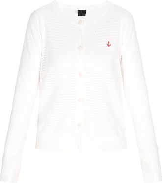 Dreimaster Dreimaster Strickjacke Frauen cremefarben
