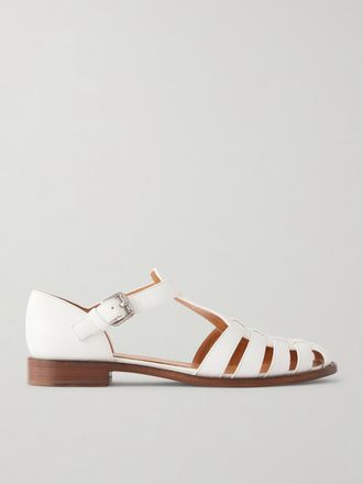 Churchs Sandales En Cuir Tress&eacute; Kelsey - Blanc