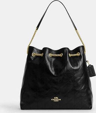 Coach Evelyn Gro&szlig;e Schultertasche Mit Steppung