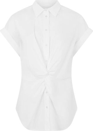 Ralph Lauren Femme, Blouses et Chemises, Blanc, Taille: 42 FR Chemise Popeline &agrave; Manches Courtes
