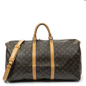 Louis Vuitton Crossbody Bags - Keepall Bandouliere 55 - Gr. unisize - in Braun - f&uuml;r Damen